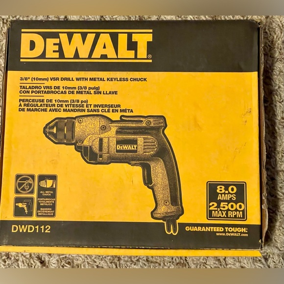 Dewalt | Other | New In Box Dewalt 38 Vsr Drill | Poshmark